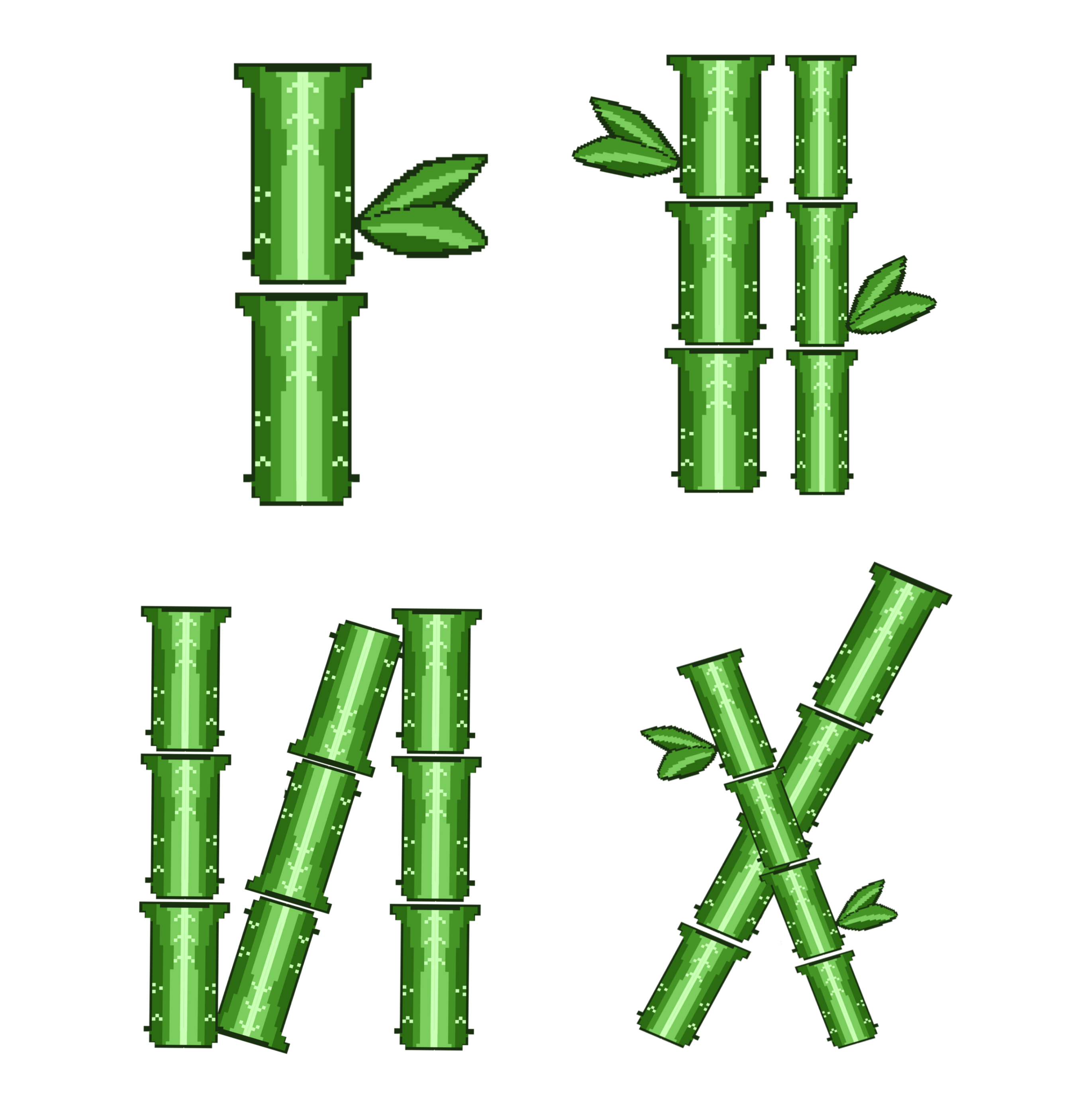 Bamboo pixel. - ibisPaint