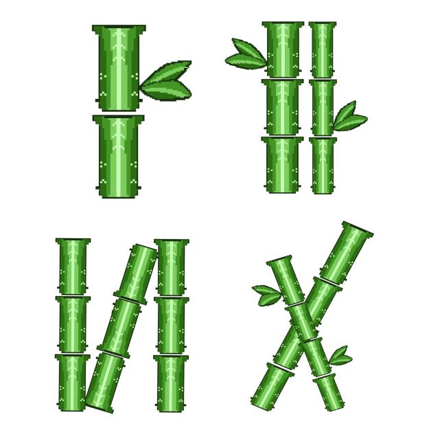 Bamboo pixel. - ibisPaint