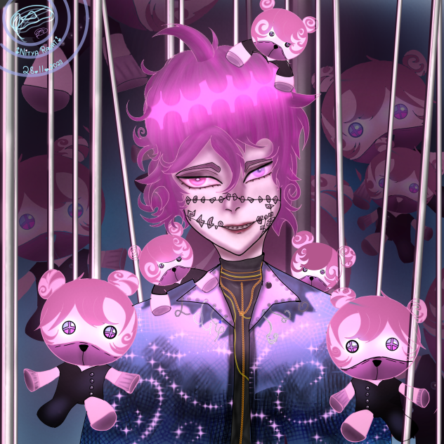 The pink teddy grim - ibisPaint