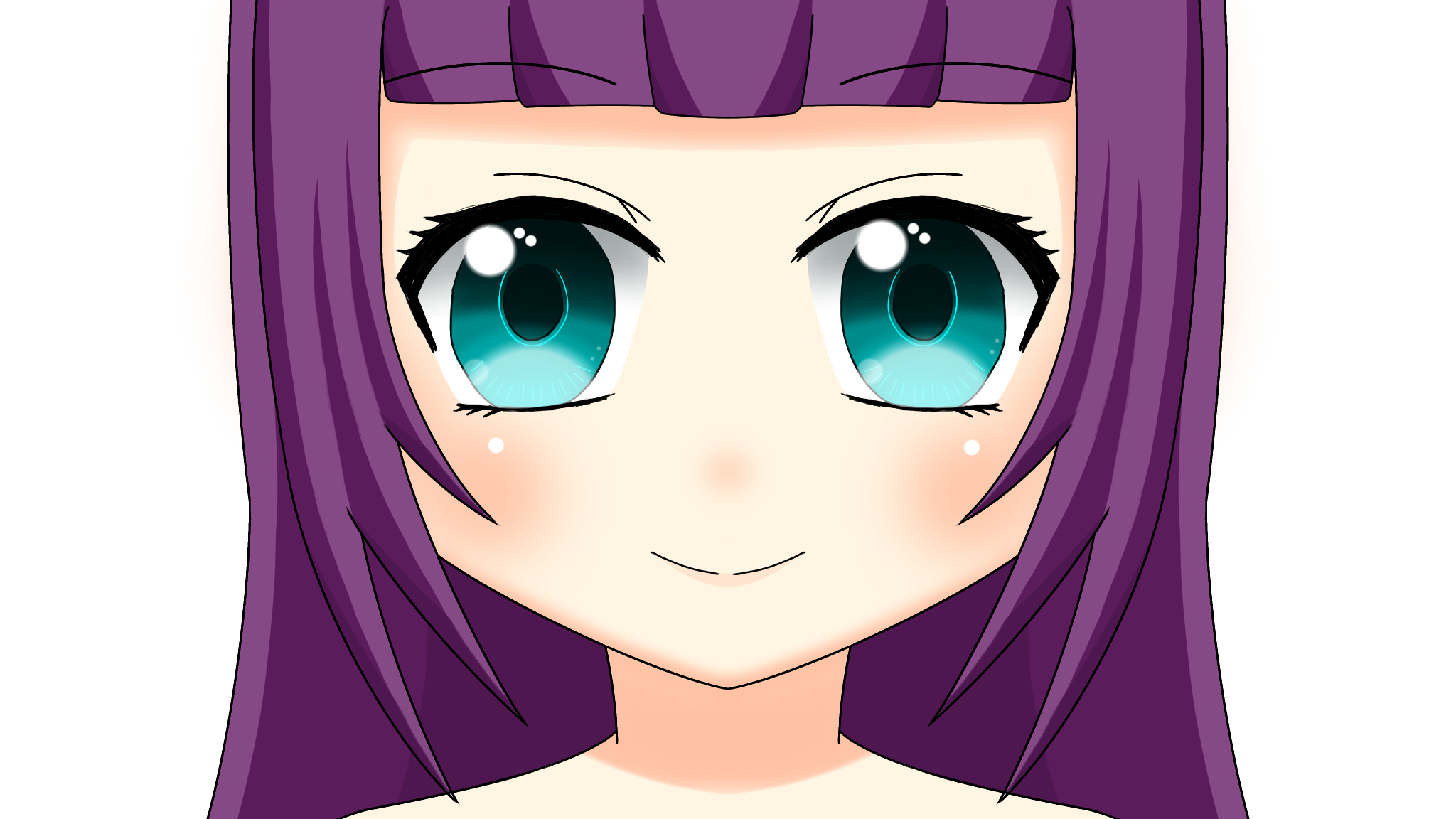 quick symmetrical face - ibisPaint