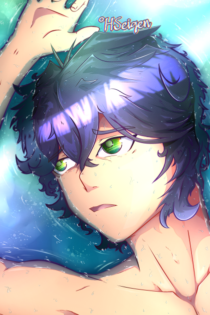 Lying in the water - ibisPaint