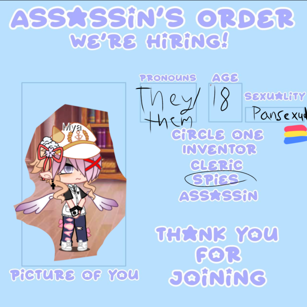 Assassins Order form - ibisPaint