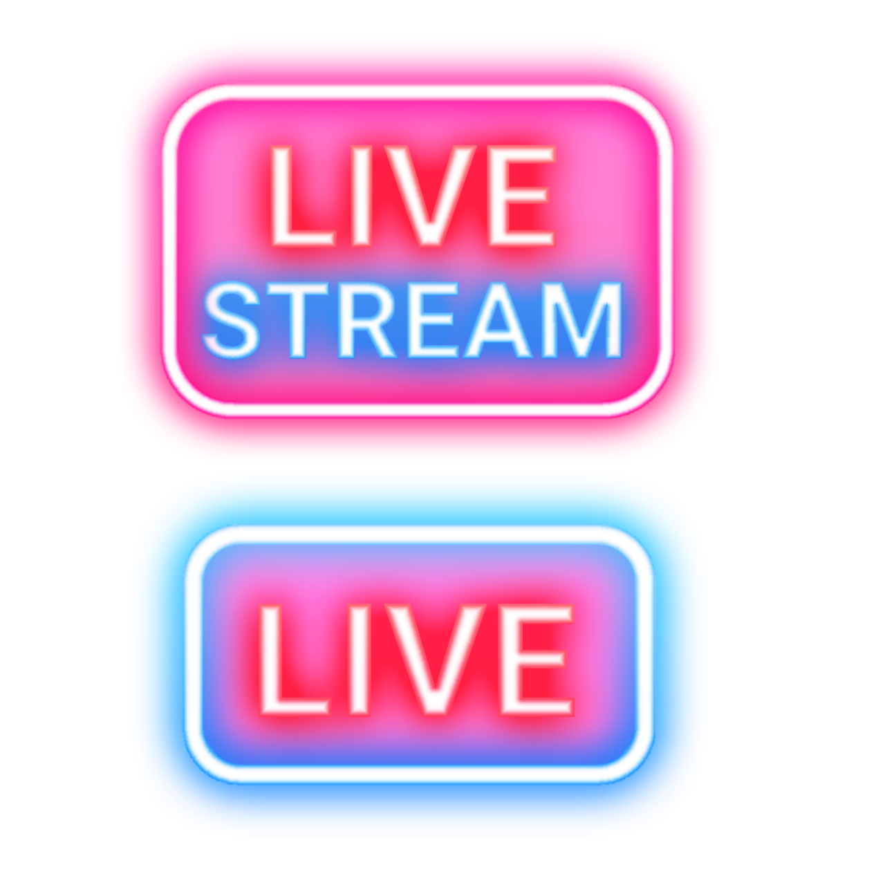 Live stream neon signs2 - ibisPaint