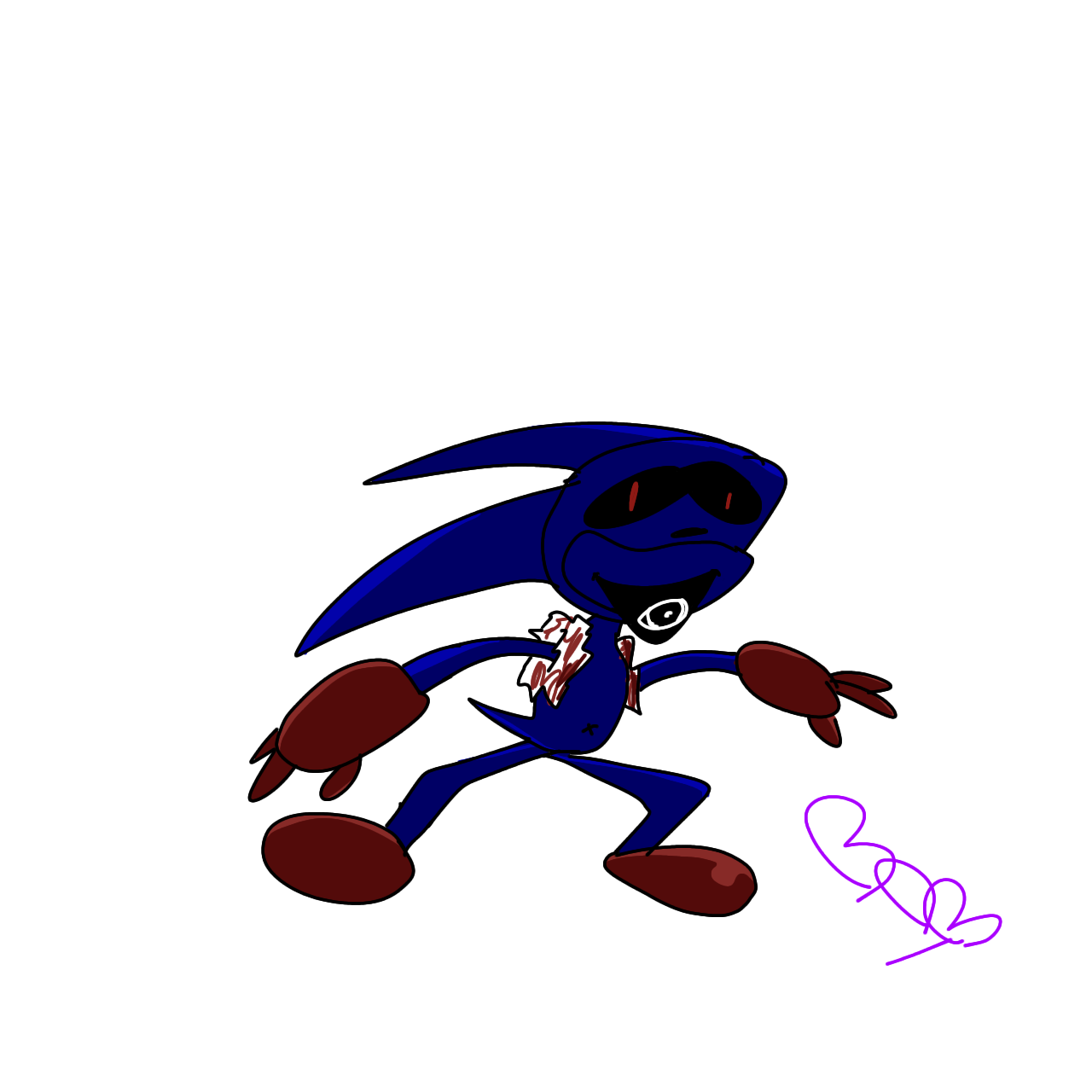 sanic.exe minus fnf - ibisPaint
