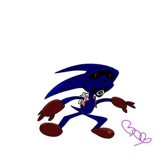 sanic.exe minus fnf - ibisPaint