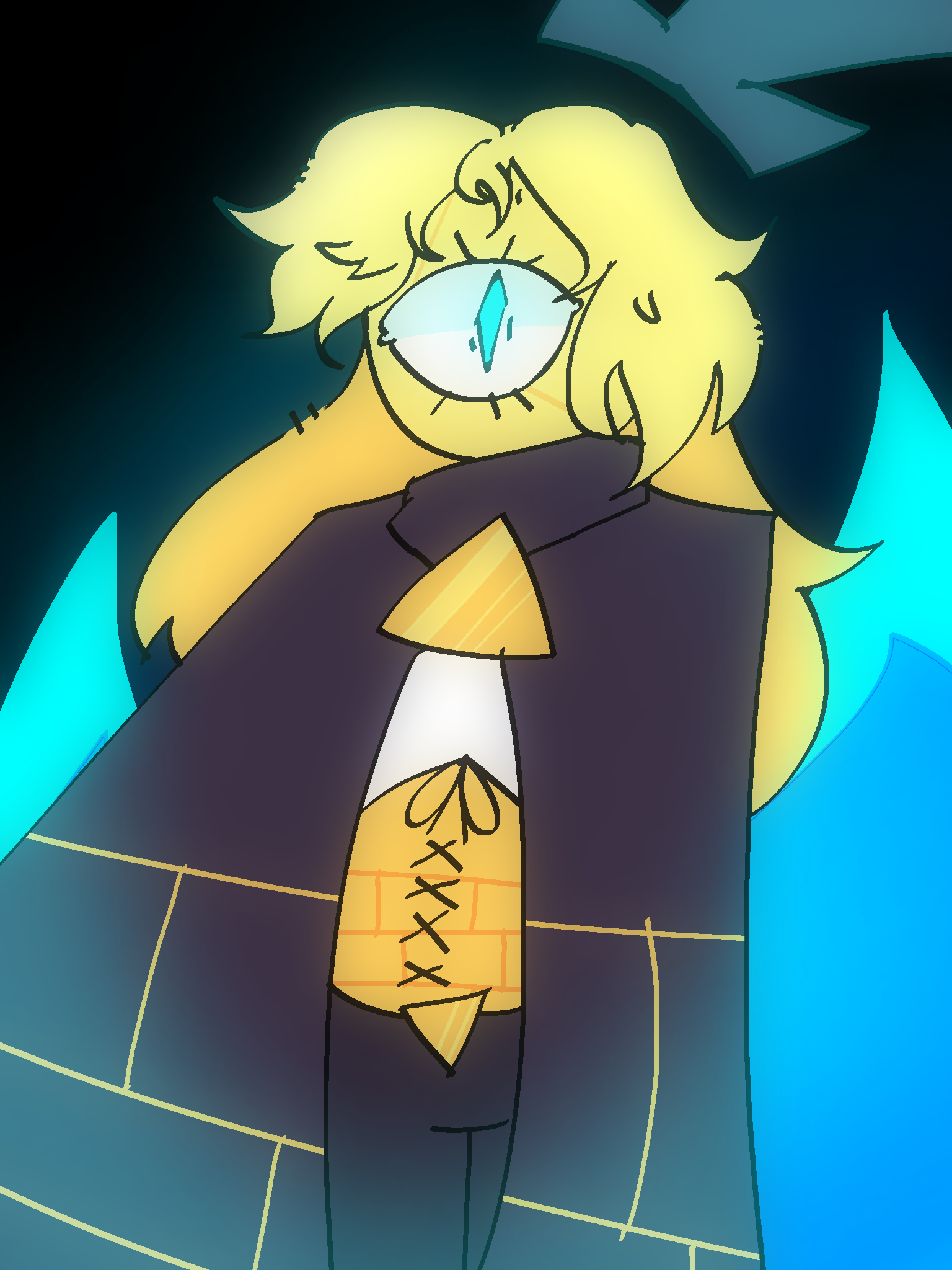 Humanoid bill cipher - ibisPaint