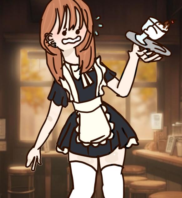Clumsy maid - ibisPaint