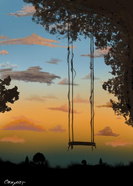 landscape painting - ibisPaint
