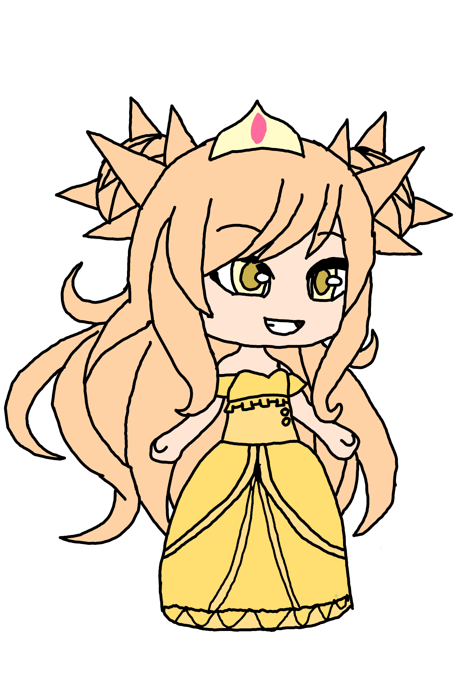 A princesa do reino dourado - ibisPaint