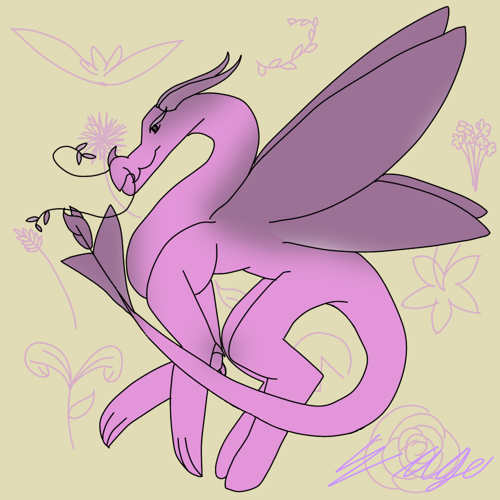Lily’s and dragons - ibisPaint