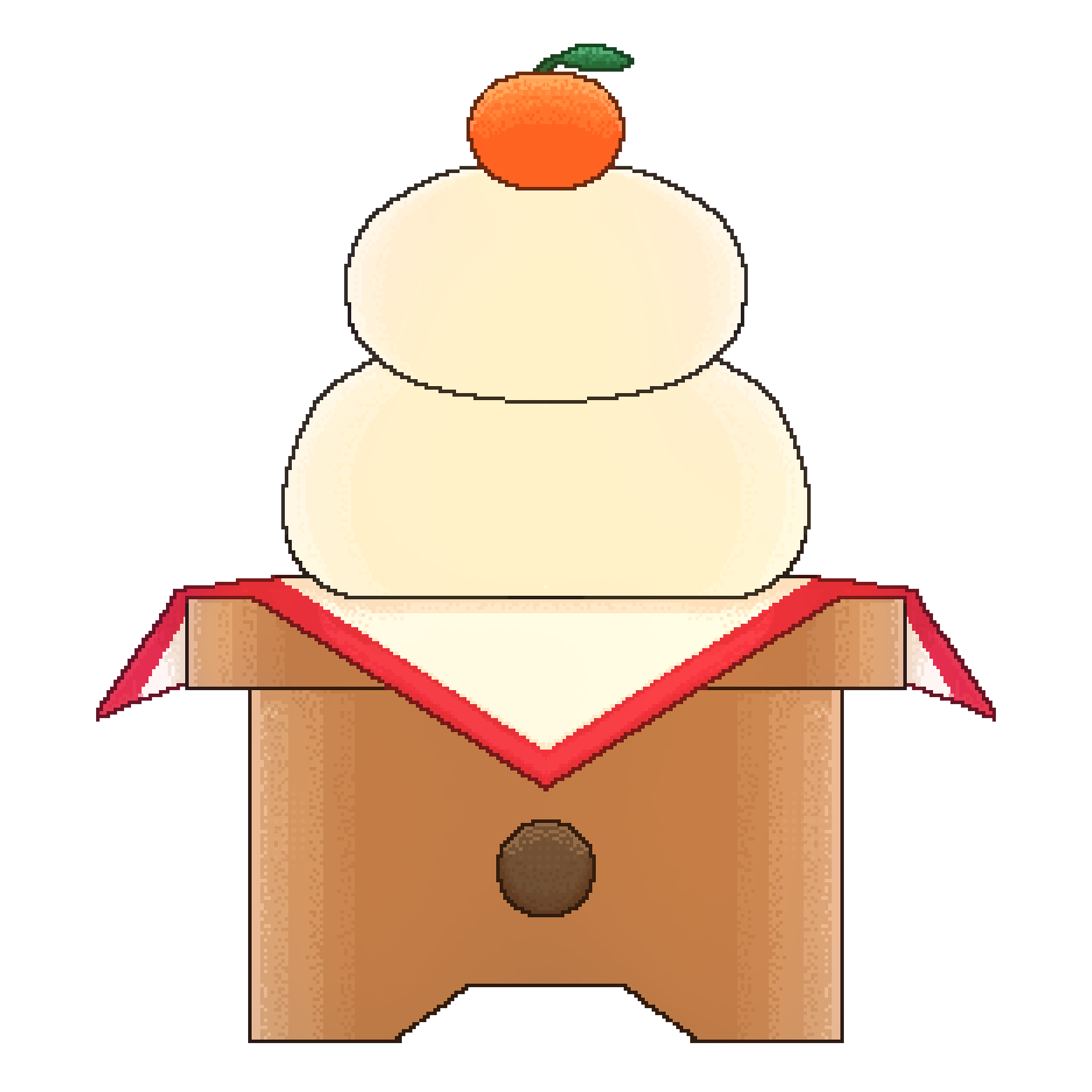 Kagami mochi (pixel) - ibisPaint