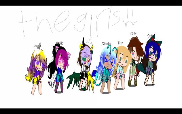 dancing for a while meme with the girls - ibisPaint