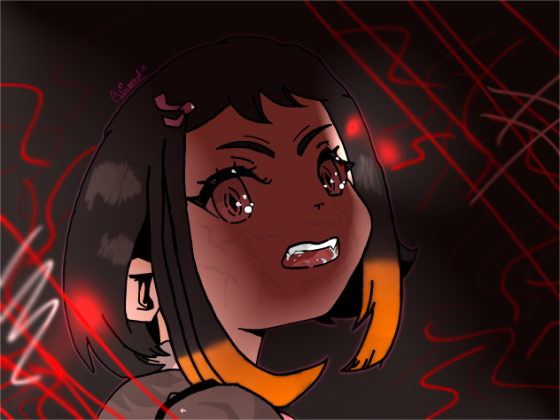 The Demon Side Of Uraraka + Nezuko - ibisPaint