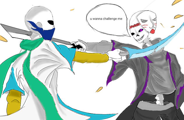 the fighting my OC - ibisPaint