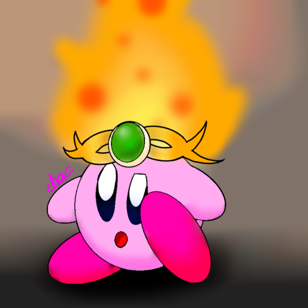Fire kirby - ibisPaint