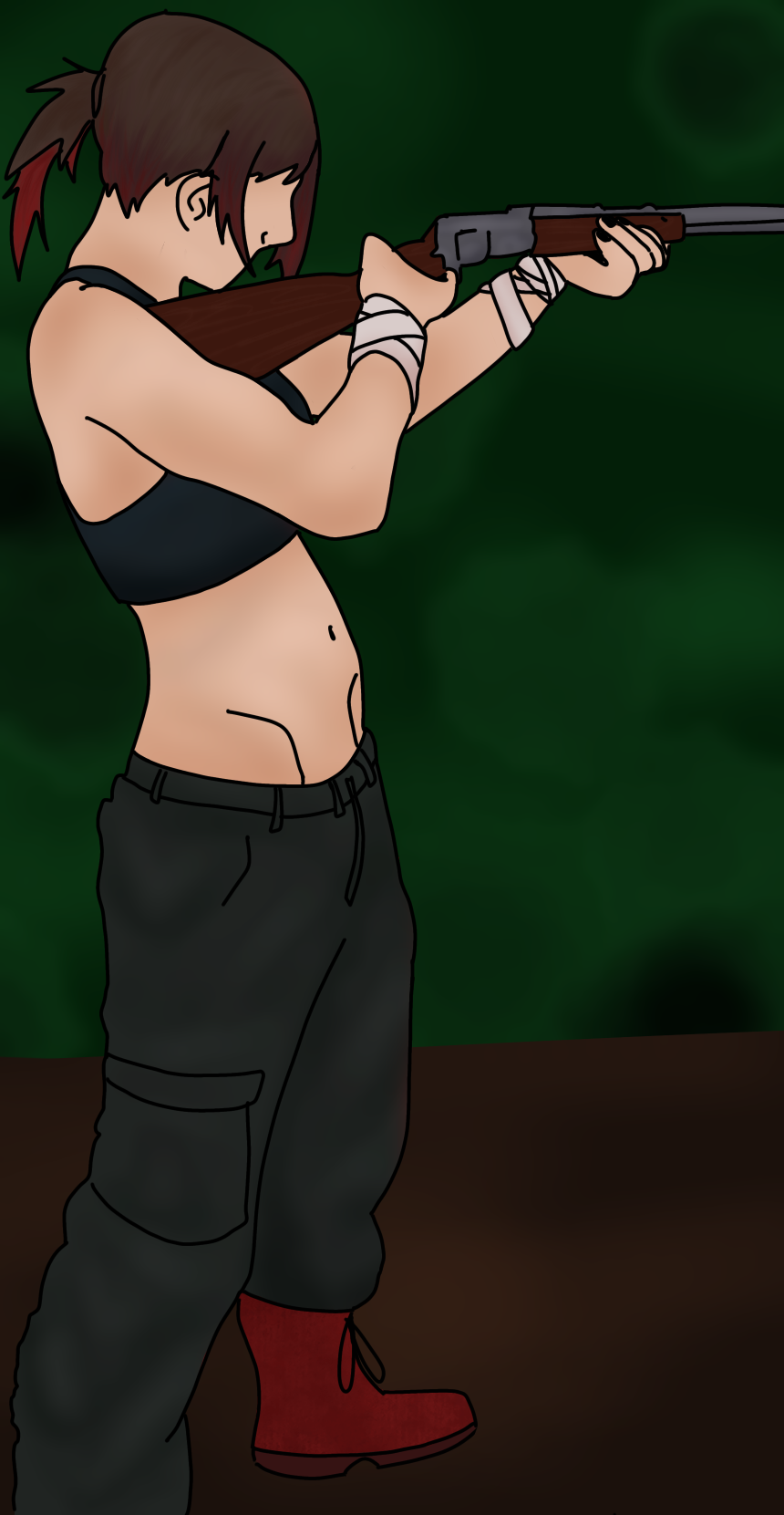 Pew pew portrait - ibisPaint