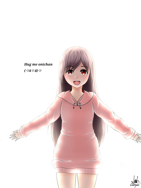 Little sister want a hug - ibisPaint