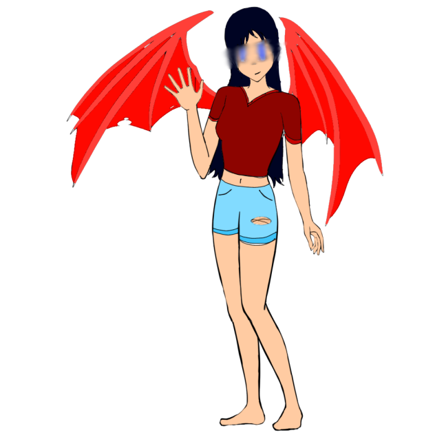 Daemon trying to be an angle - ibisPaint