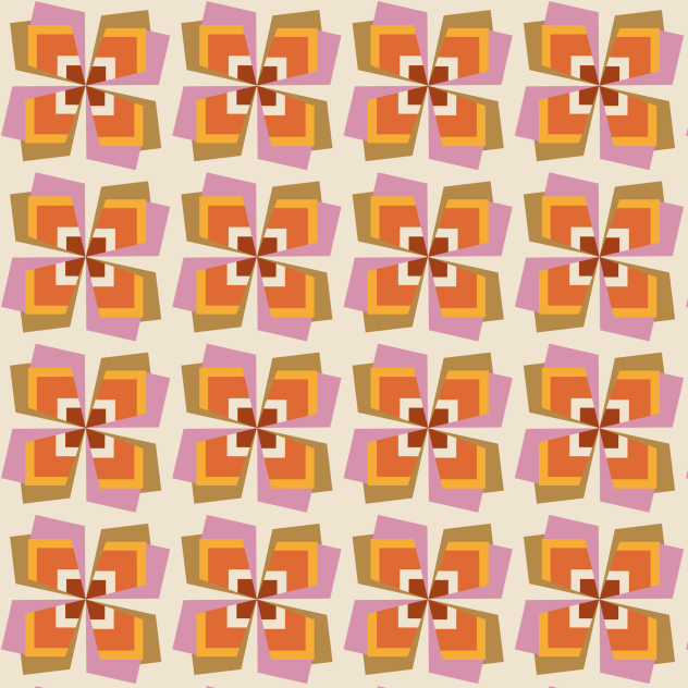 Retro Fabric Pattern Beige 02 - ibisPaint