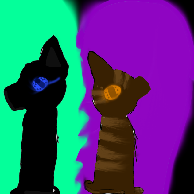 Leafpool X Crowfeather - ibisPaint