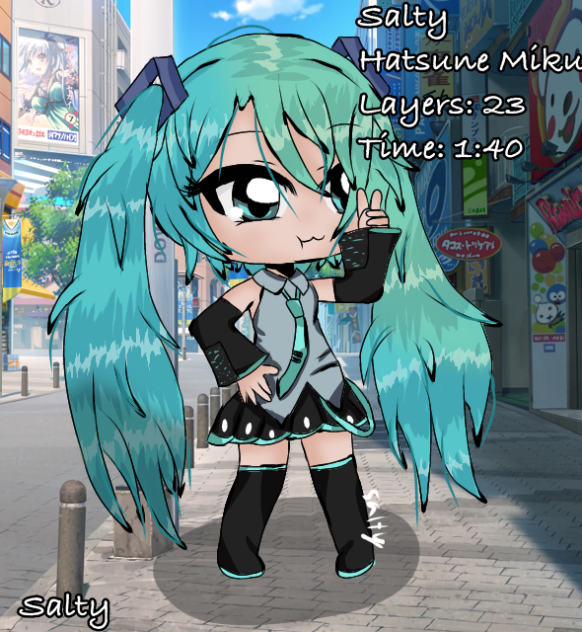 Hatsune Miku speed paint - ibisPaint