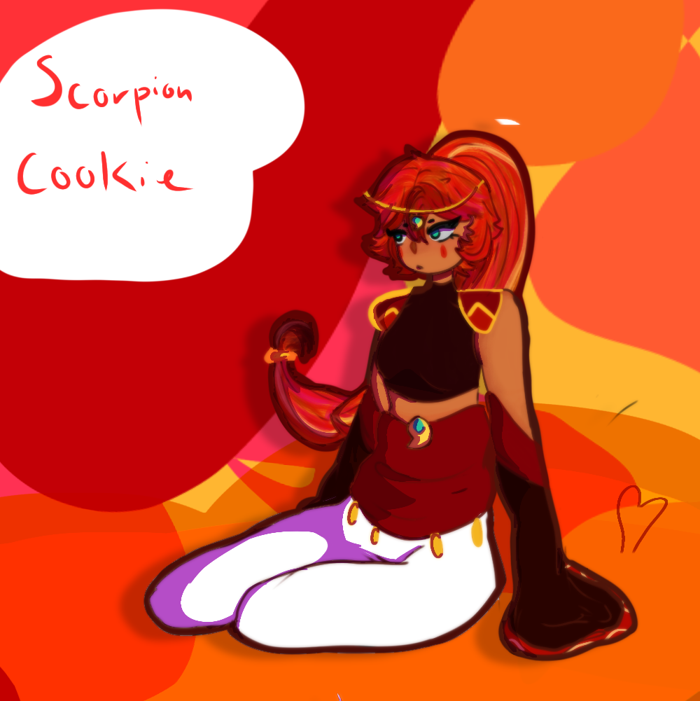 scorpion cookie drawing - ibisPaint
