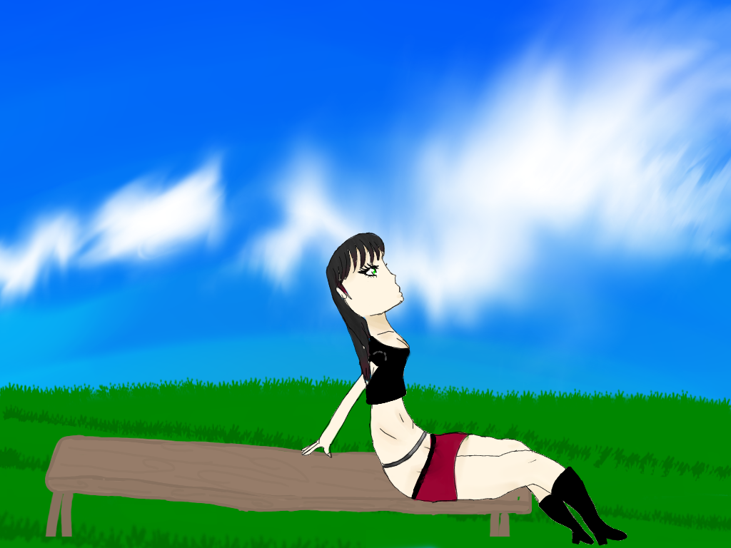 Lonely girl. - ibisPaint