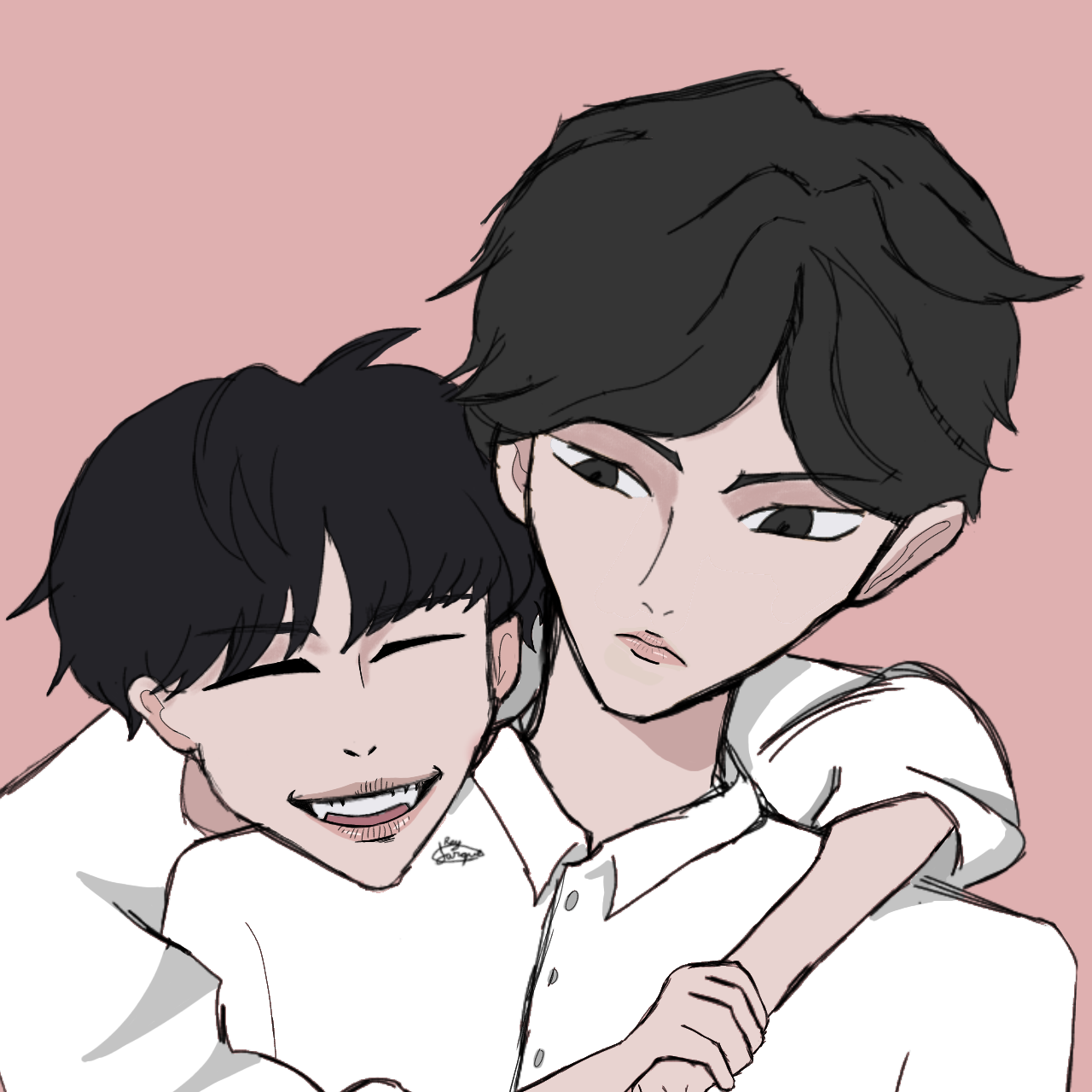 the love between boys - ibisPaint