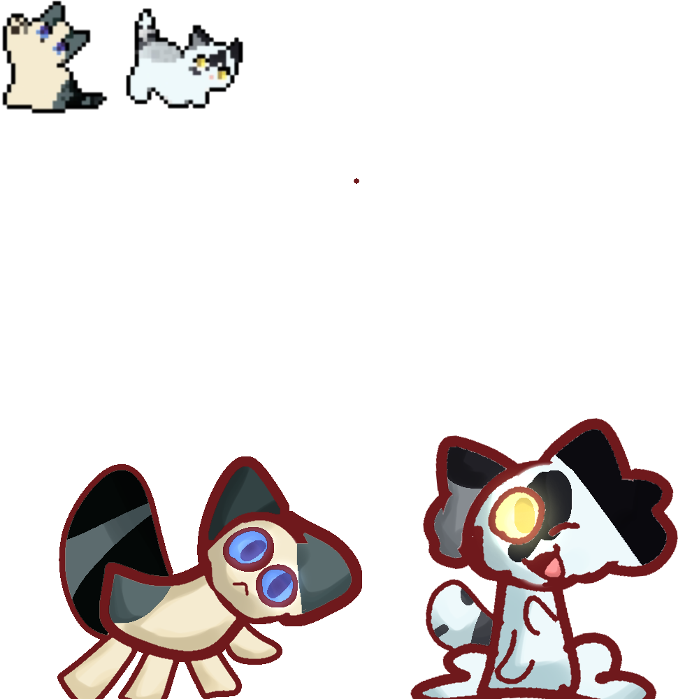 Poppy'kit and ashen'kit! - ibisPaint