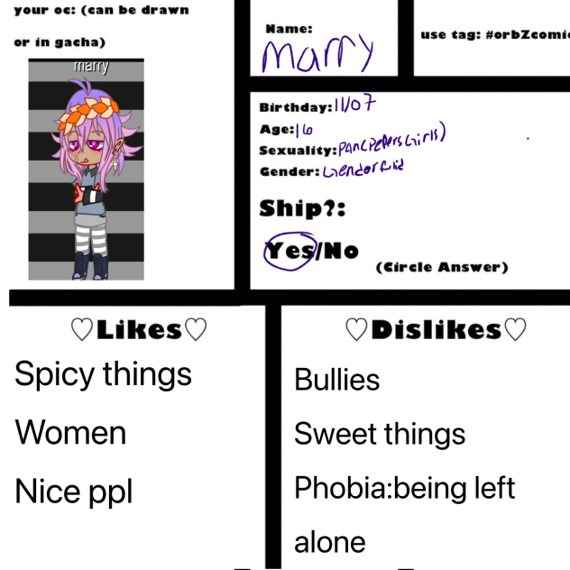 Character sheet - ibisPaint