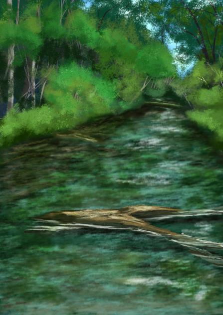 clear river - ibisPaint