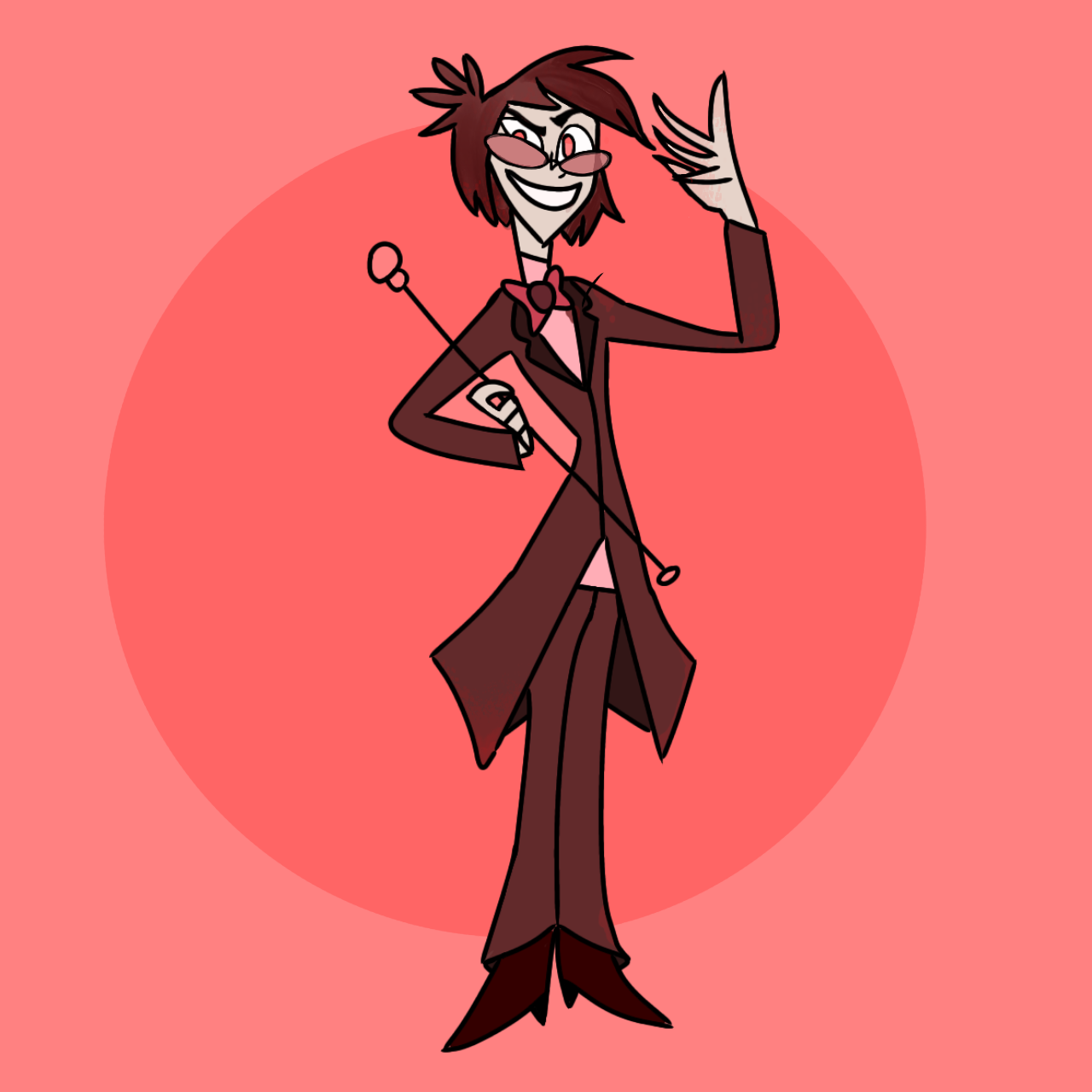 Human Alastor (Hazbin hotel) - ibisPaint
