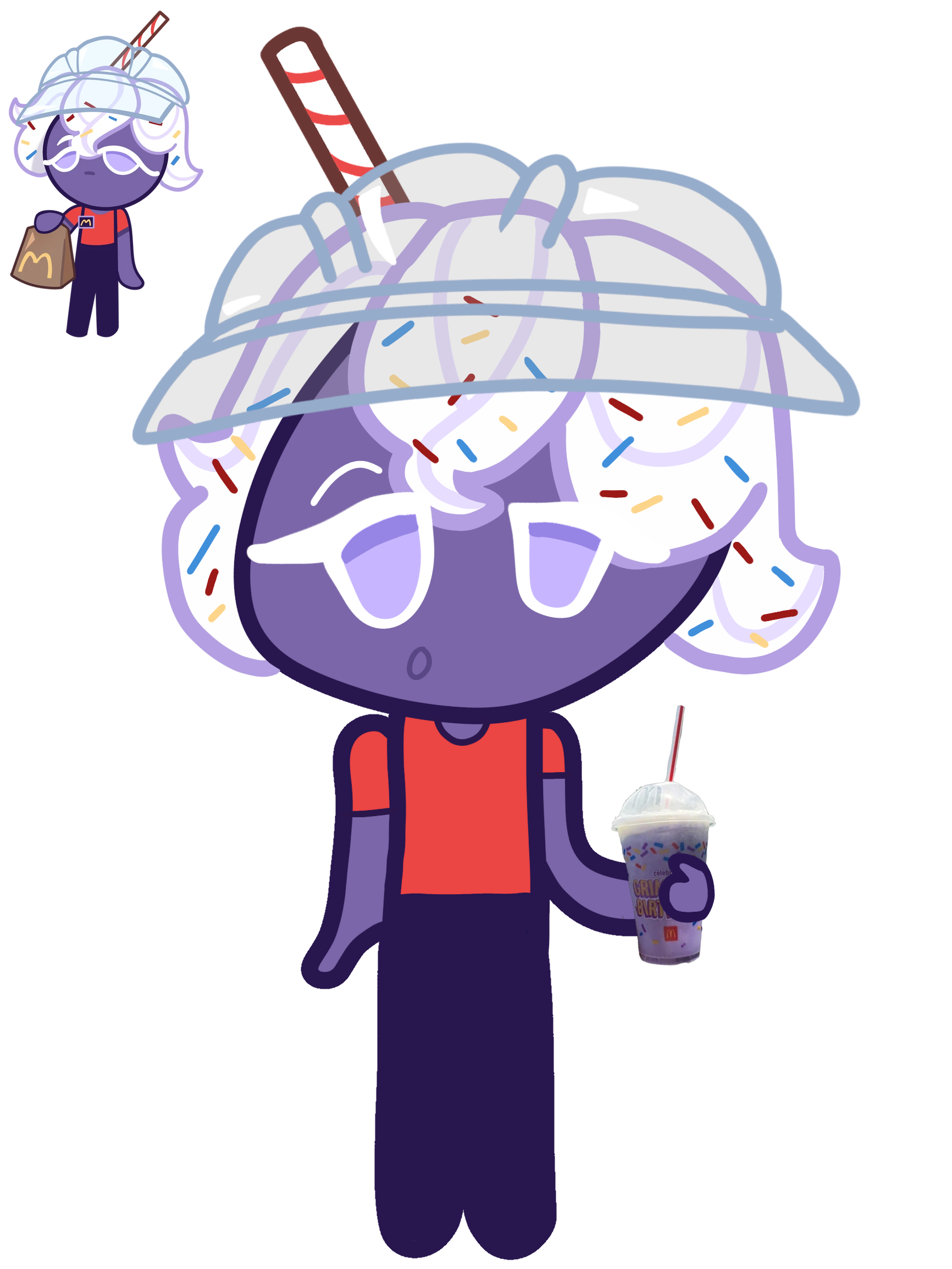 Grimace Shake cookie lol - ibisPaint