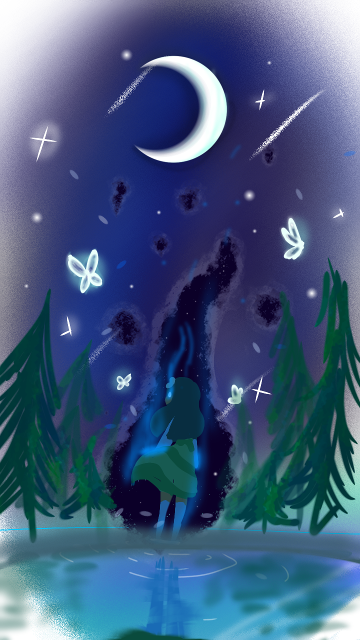 Eva in the night - ibisPaint