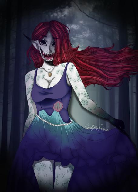 the evil mermaid - ibisPaint