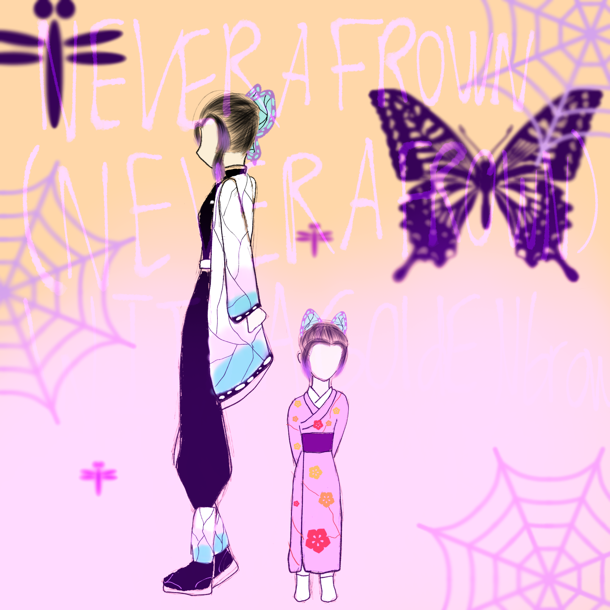 kid shinobu and adult shinobu - ibisPaint