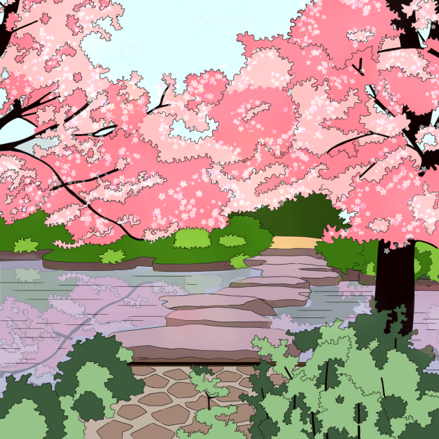 Parks in Spring Season - ibisPaint