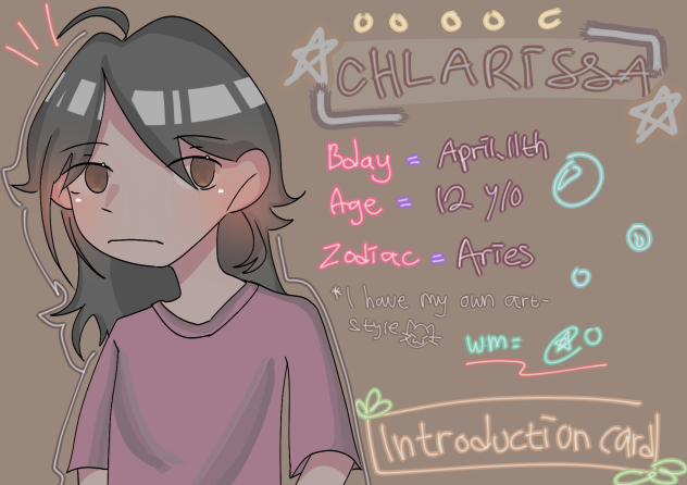 ︎ INTRODUCTION CARD ︎☆ (read desc) - ibisPaint
