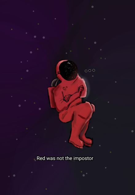 red was not the impostor (among us fanar - ibisPaint