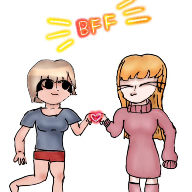 Milla and her best friend, Dani - ibisPaint