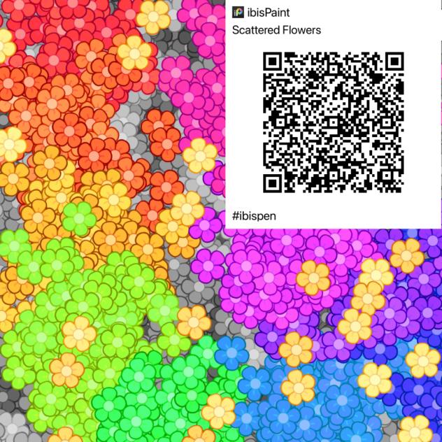 Scatter Flowers wowie - ibisPaint