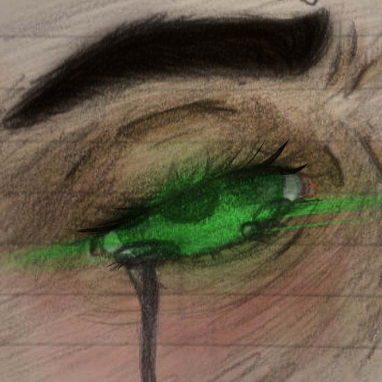 Glowing Green Eye - ibisPaint