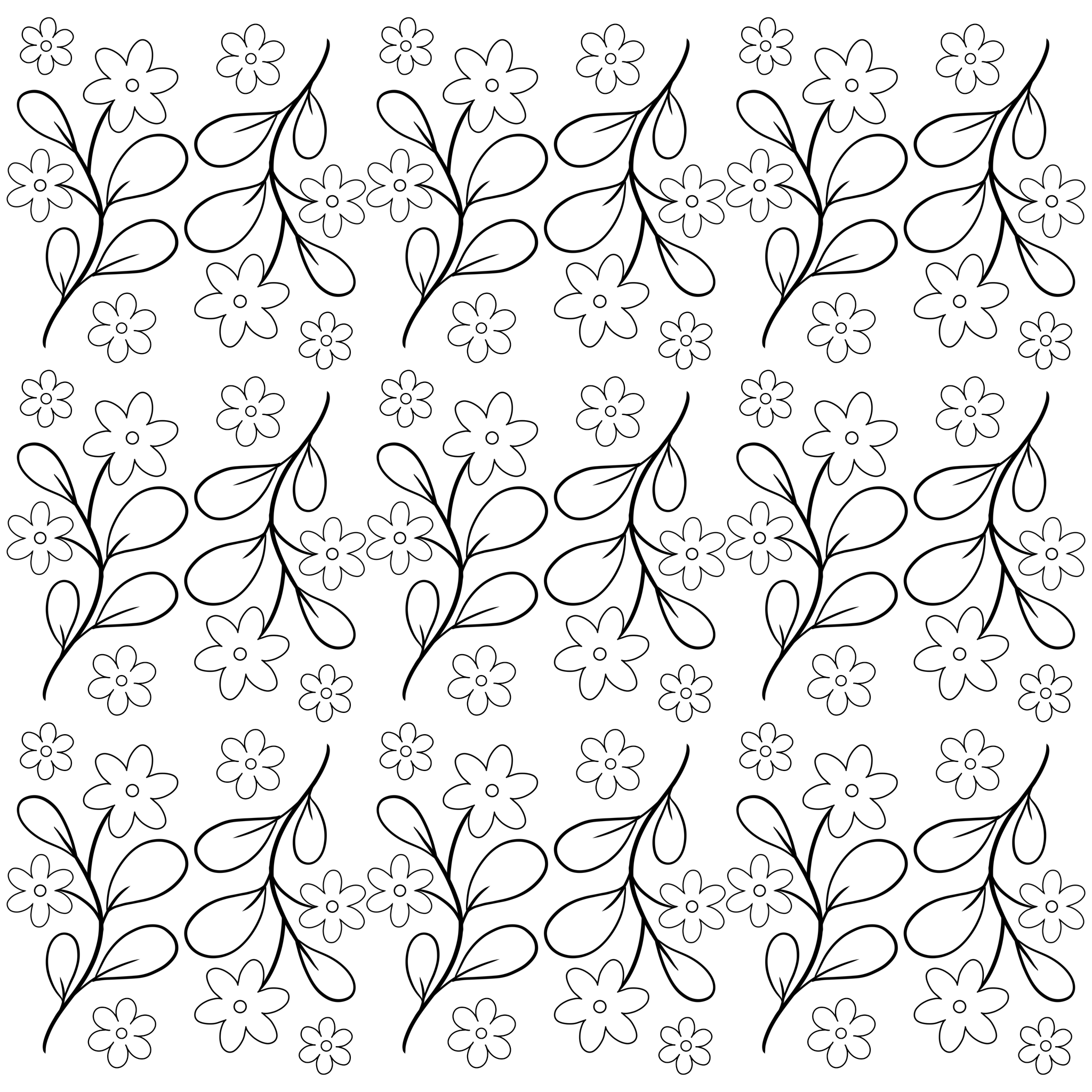 Floral pattern - ibisPaint