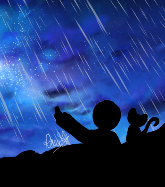 Meteor Rain - ibisPaint