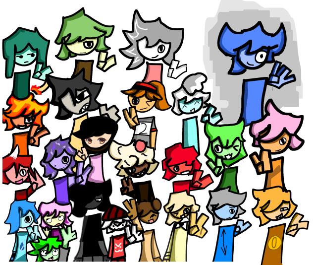 Bfb and tpot as humans kinda - ibisPaint