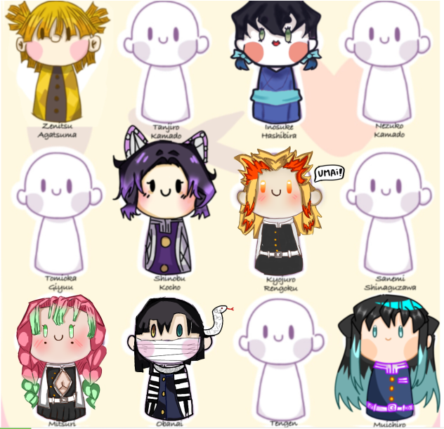 chibi demon slayer collab! - ibisPaint