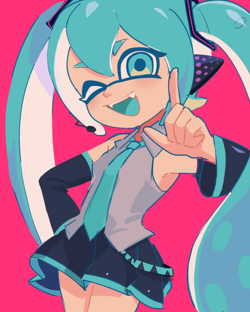 Splatoon Hatsune Miku - ibisPaint