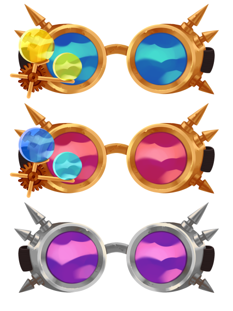 Steampunk glasses - ibisPaint