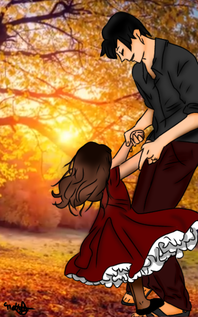 Pai e filha - ibisPaint