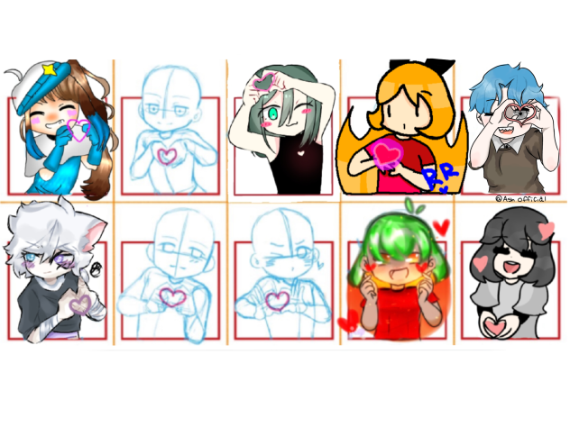 Heart Collab - ibisPaint